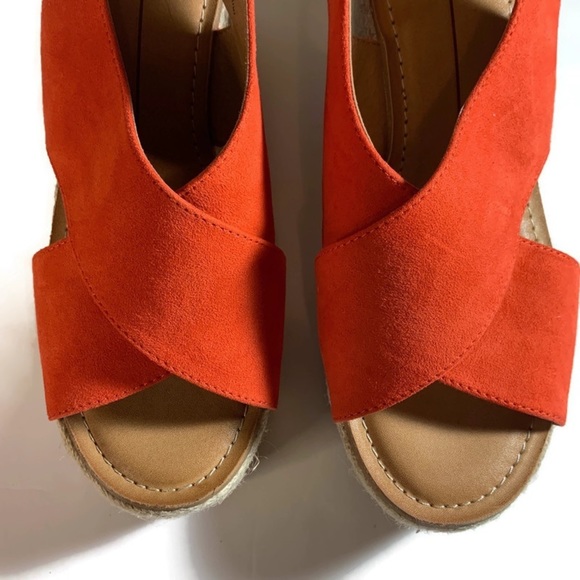 Dolce Vita | Shoes | Dv8 Dolce Vita Orange Tan Size 8 Wedge Sandals ...
